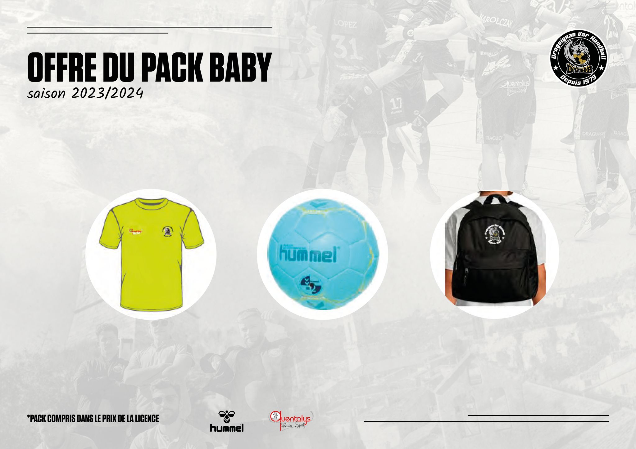 Packs équipement - DVHB - Draguignan Var Handball